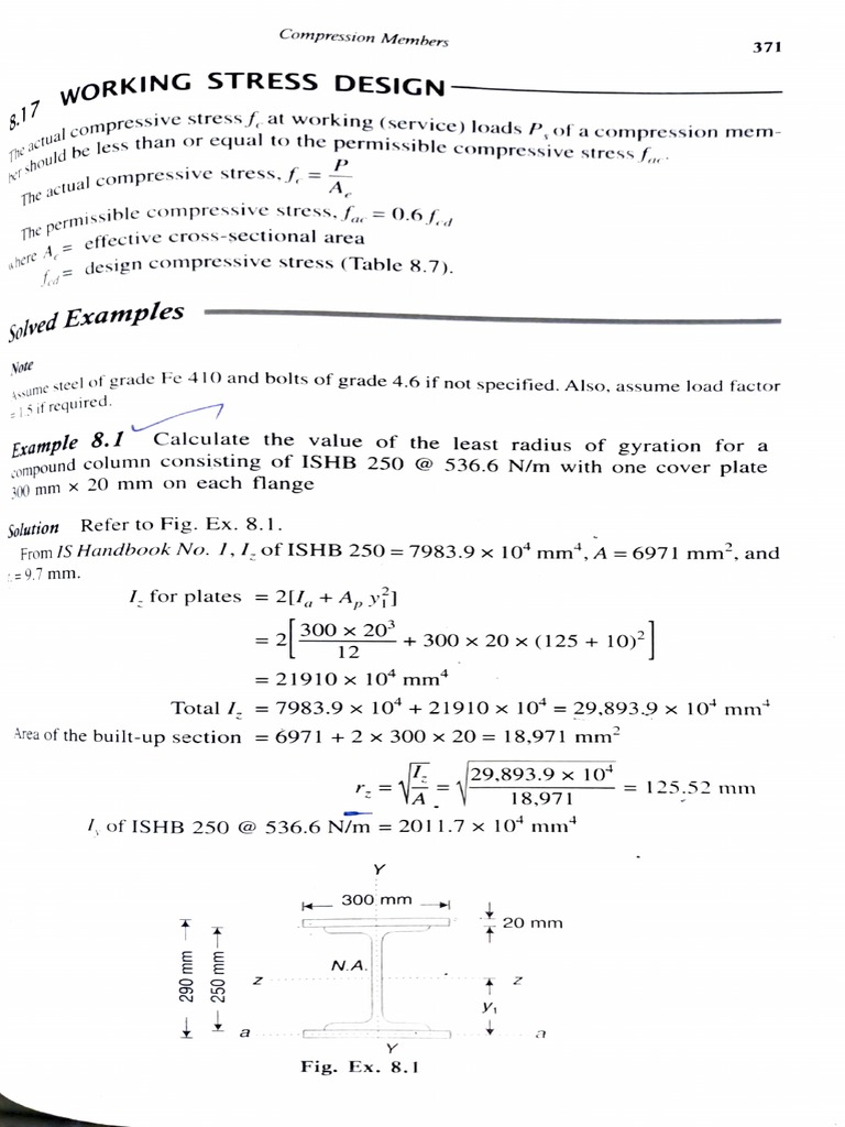 Steel Compression Member Design Examples | PDF | Buckling | Stress ...