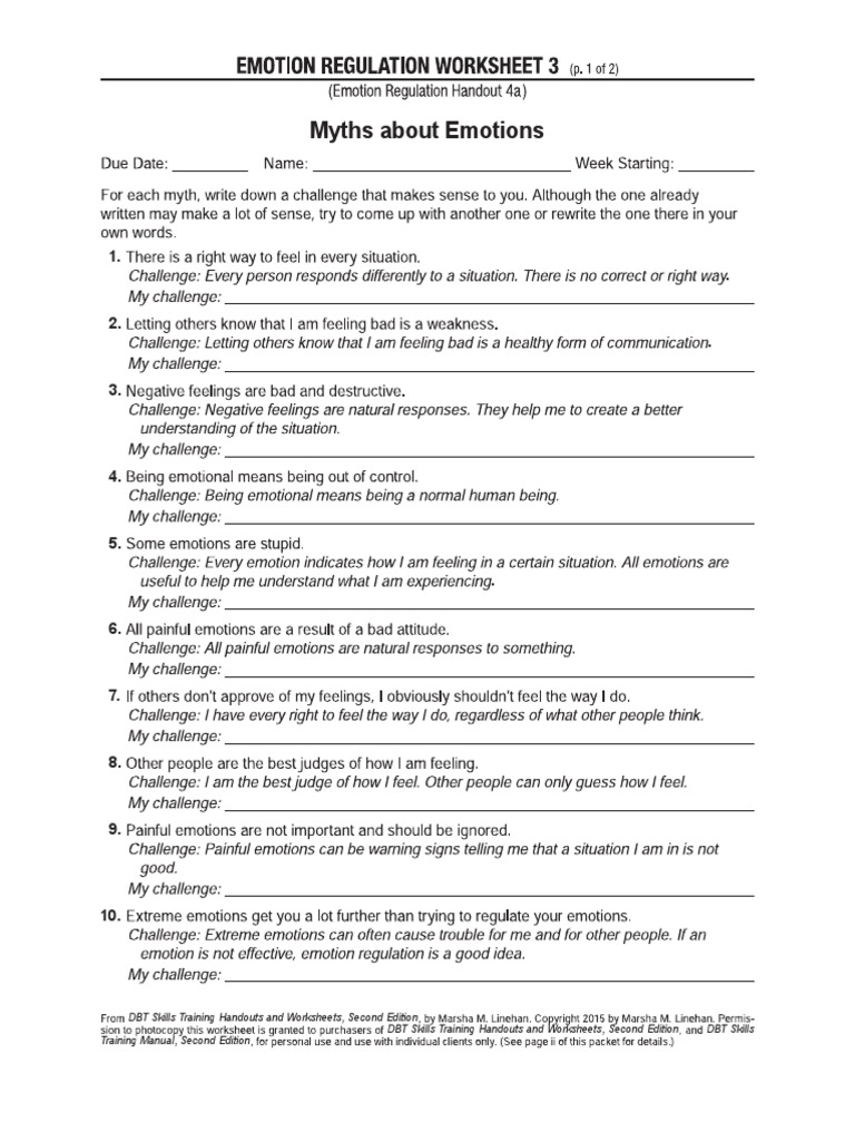 3 Myths About Emotions | PDF