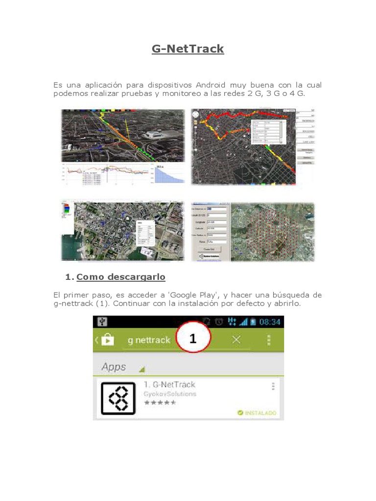 Manual G NetTrack | PDF | Menú (Computación) | Archivo de computadora