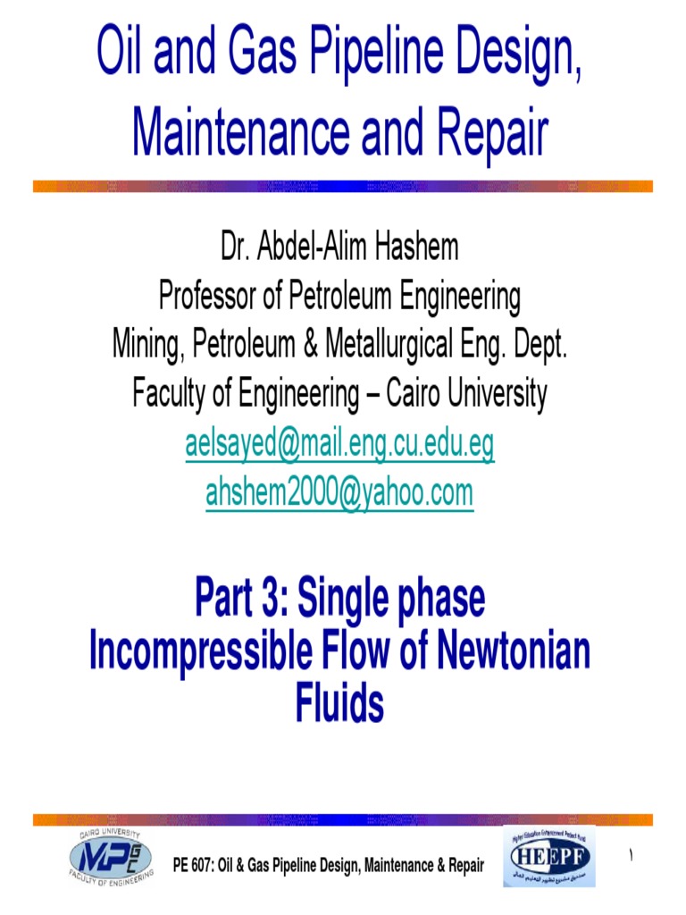 Presentacion - Part 3 Single Phase Incompressible Flow | PDF | Fluid ...