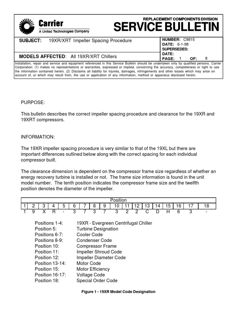 19xr Impeller Spacing | PDF | Engineering Tolerance | Manufactured Goods