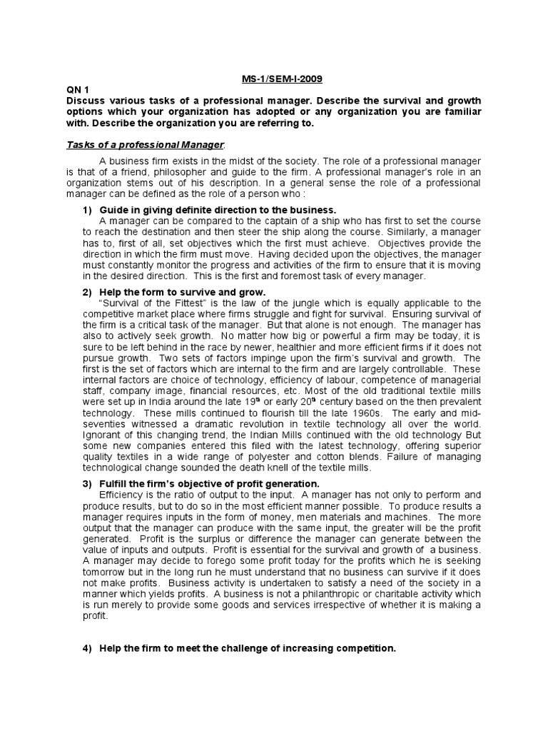 MS-1 Assignment Solution | PDF | Leadership | Motivation