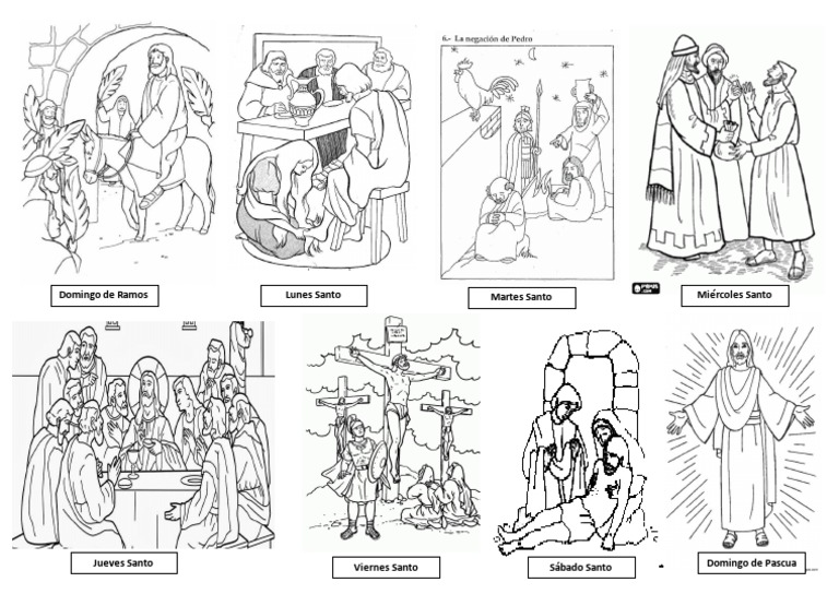 Semana Santa Colorear | PDF