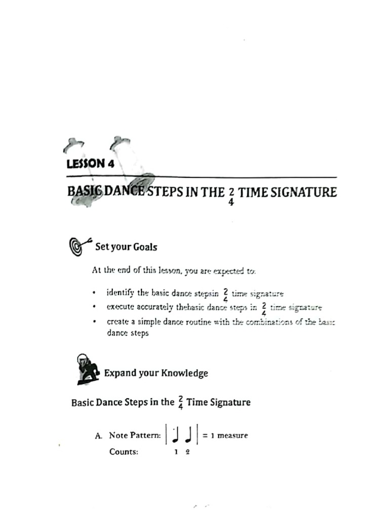 Topic - Basic Dance Step Time Signature | PDF