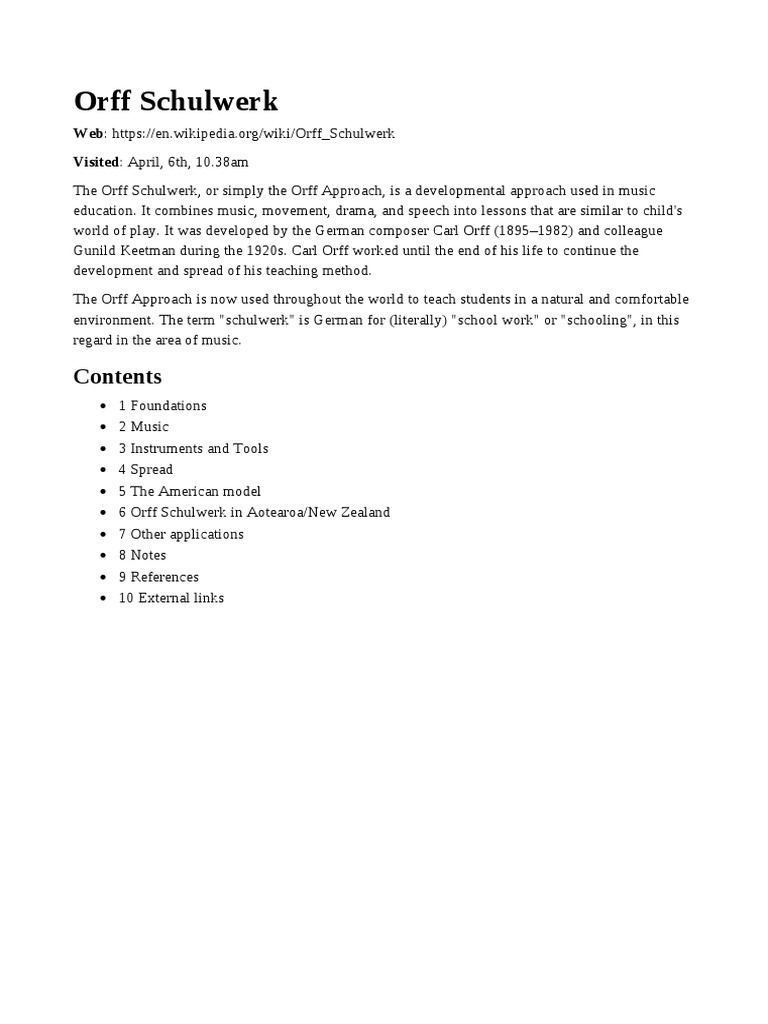 ORFF | PDF | Music Theory | Performing Arts