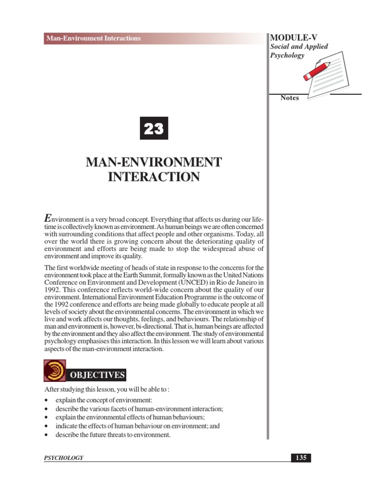 Man and Environment | PDF | Natural Environment | Waste