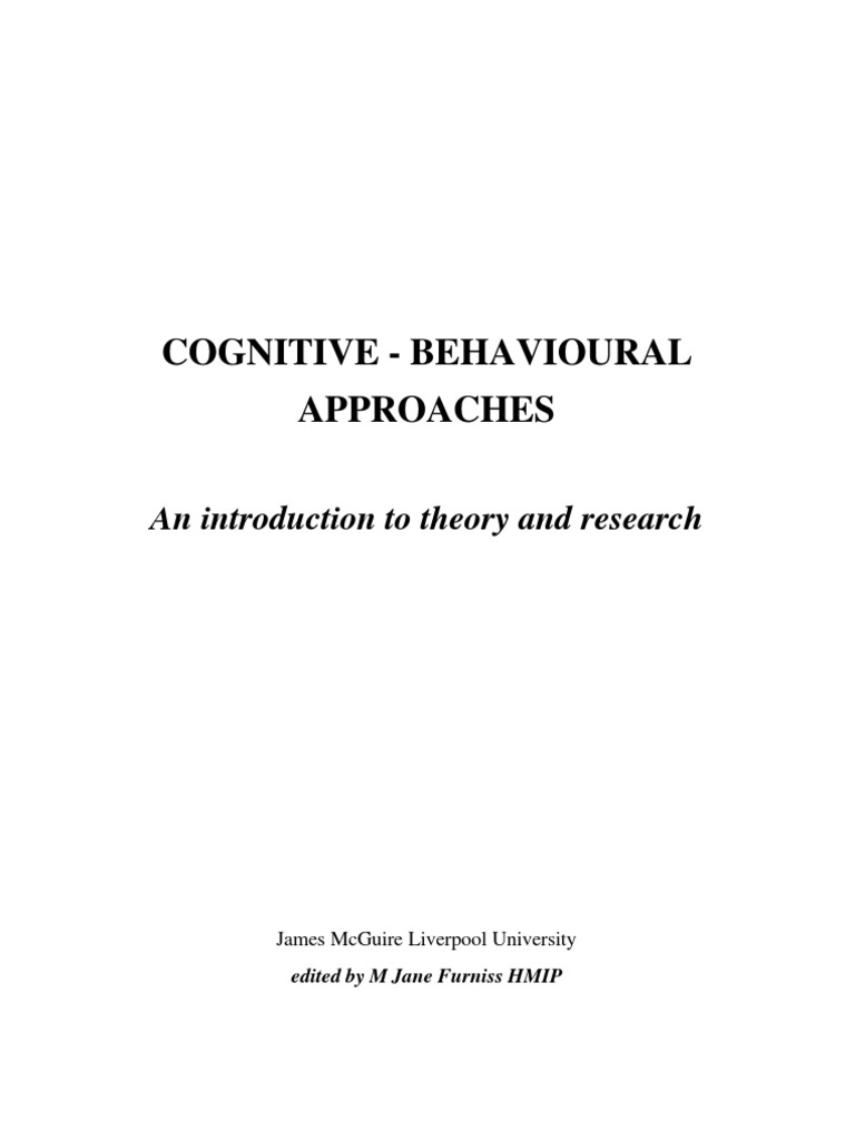 Cognitive-Behavioural Approaches | PDF | Psychotherapy | Behaviorism