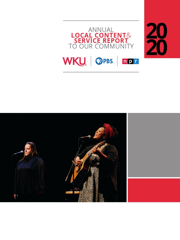 2020 Local Content & Service Report - WKU Public Broadcasting | PDF ...