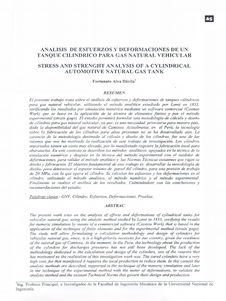 Espesor Tanque GNV | PDF
