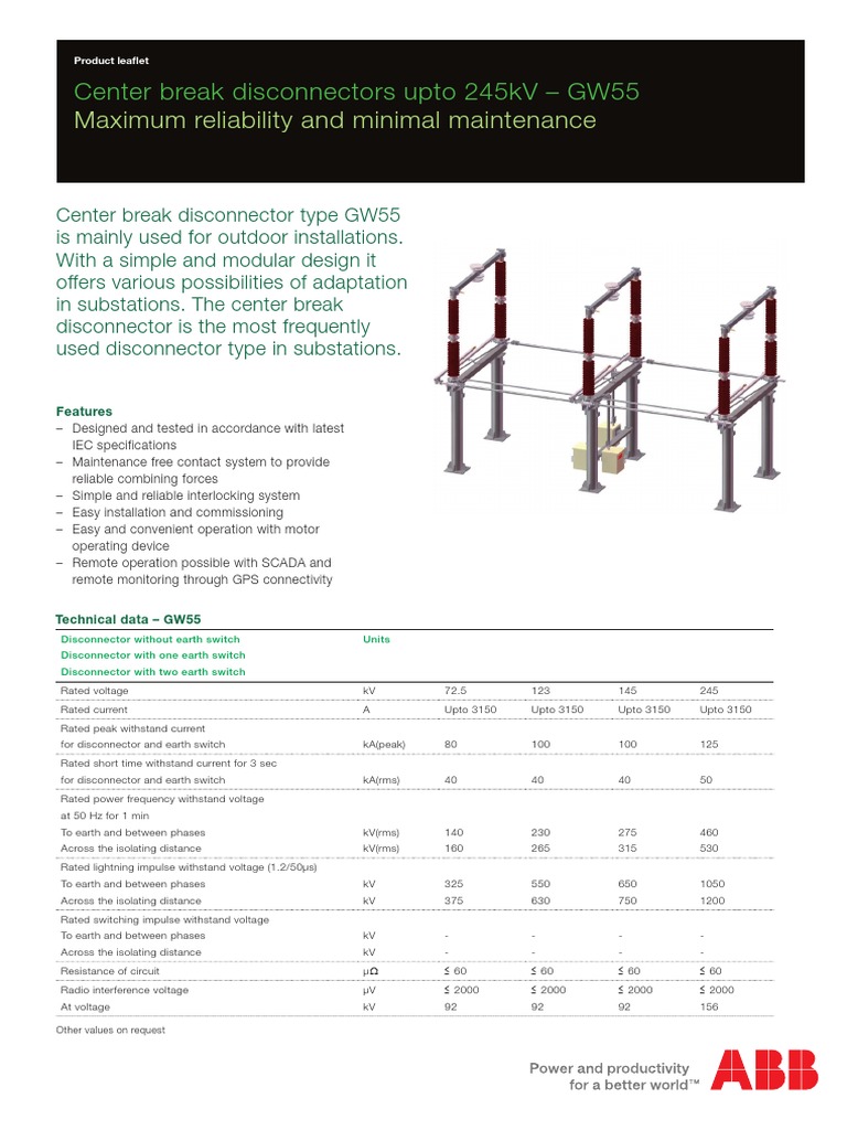 Center Break DISC Flyer | PDF | Electrical Substation | Switch