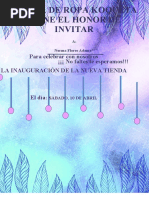 Invitaciones para Inauguración | PDF