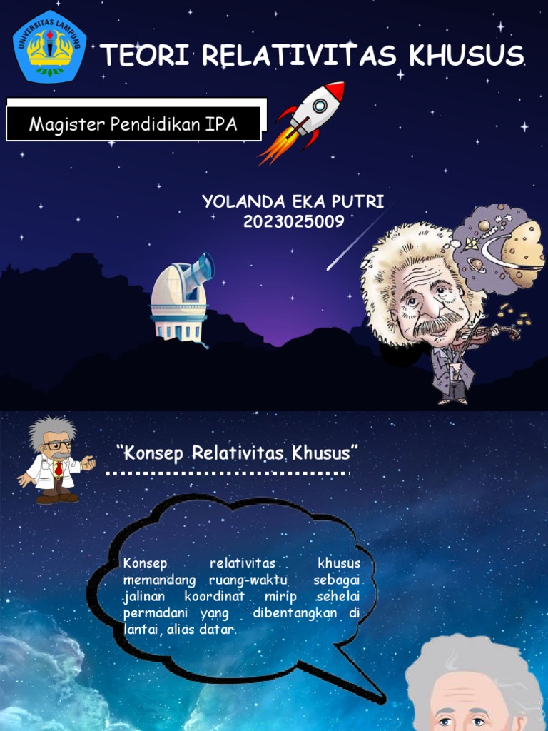 Yolanda Eka Putri - Uas - Teori Relativitas Khusus | PDF