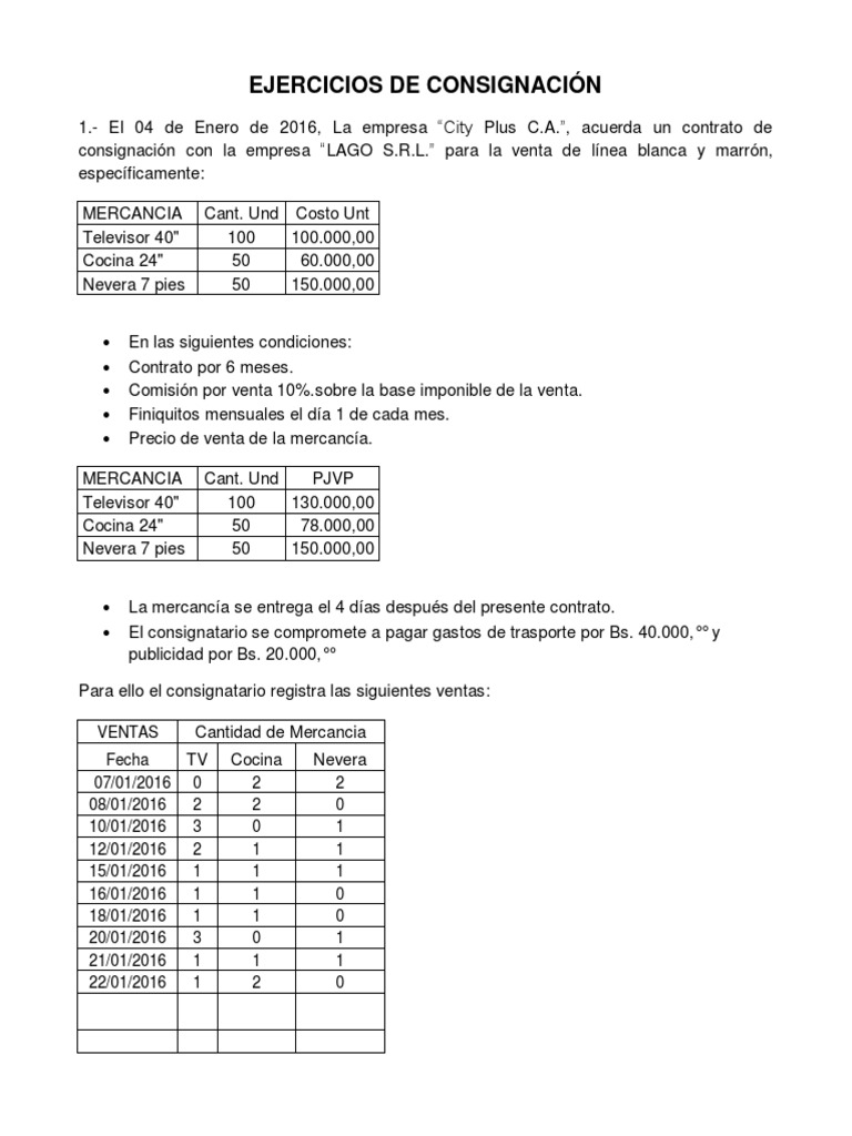 Ejemplo de Carta de Consignación | PDF | Microeconomía | Economias