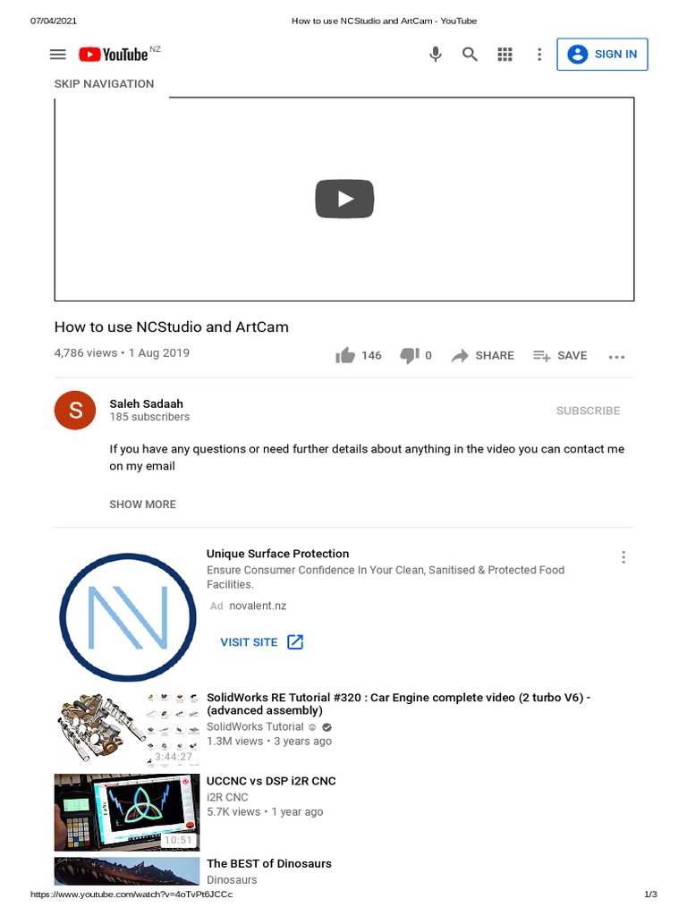 How To Use NCStudio and ArtCam - YouTube | PDF | Industries