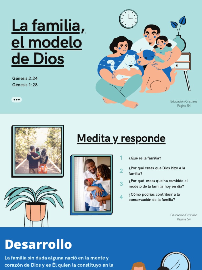 2do Año TEMA 10 La Familia, El Modelo de Dios | PDF | Amor | Aprendizaje