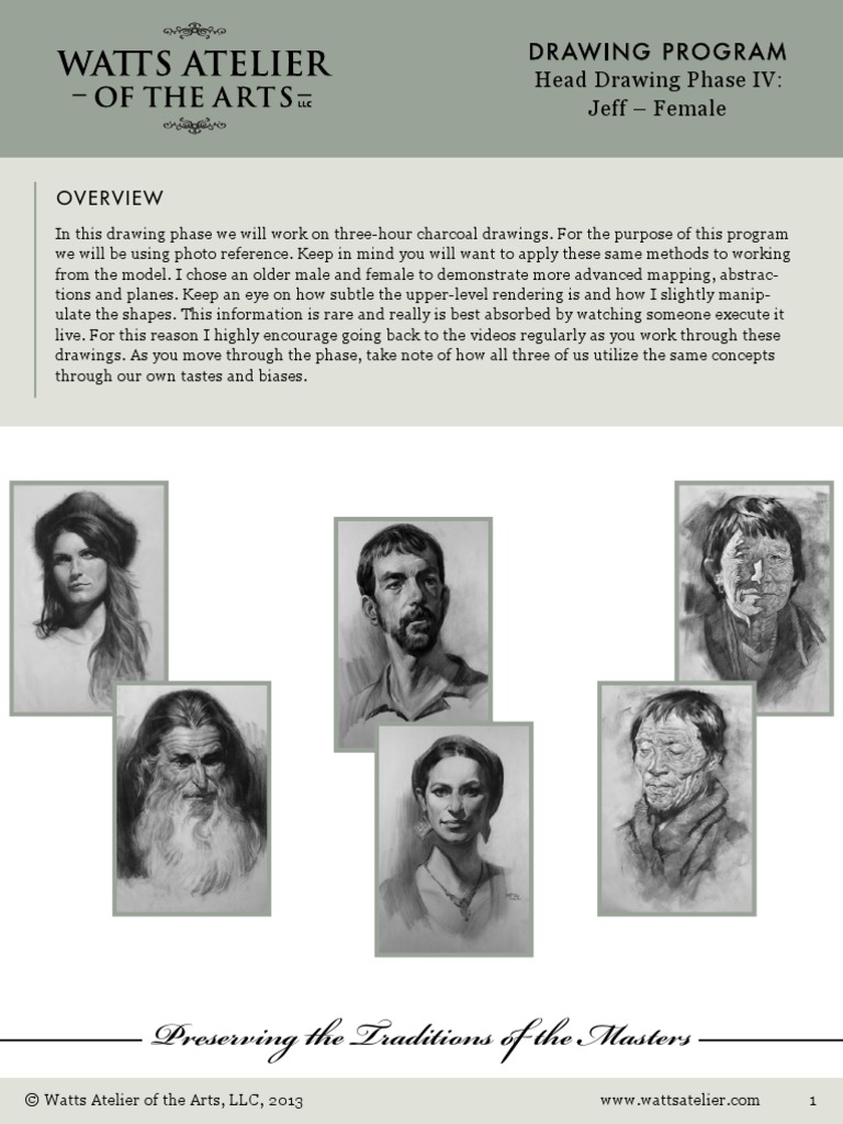 3HR Head DWG Female Jeff Workbook | PDF | Drawing | Psychological Concepts