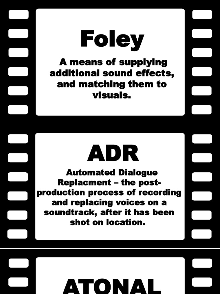 Music in Film Terminology Posters | PDF | Film Score | Performing Arts