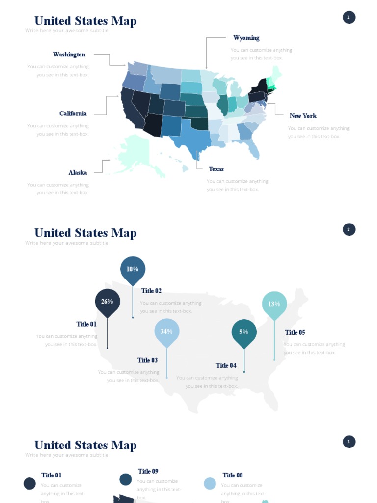 USA Map PowerPoint Slides | PDF