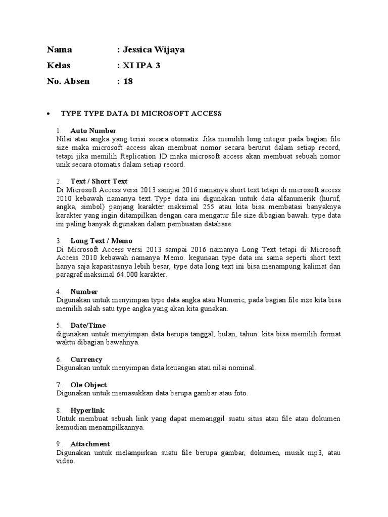 Jessica Wijaya Ms. Access | PDF | Karier & Perkembangan