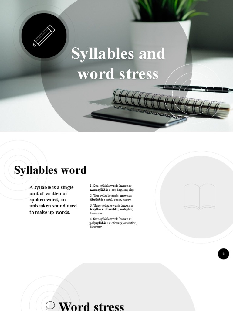 Syllable and Word Stress | PDF | Stress (Linguistics) | Syllable