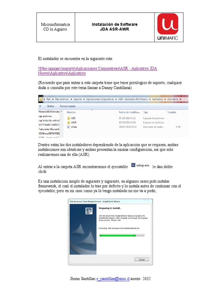 Guía de Instalación JDA ASR-AWR | PDF | Arquitectura de Computadores ...