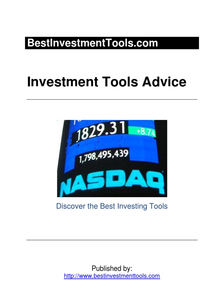 Investment Tools Advice: Discover The Best Investing Tools | PDF ...