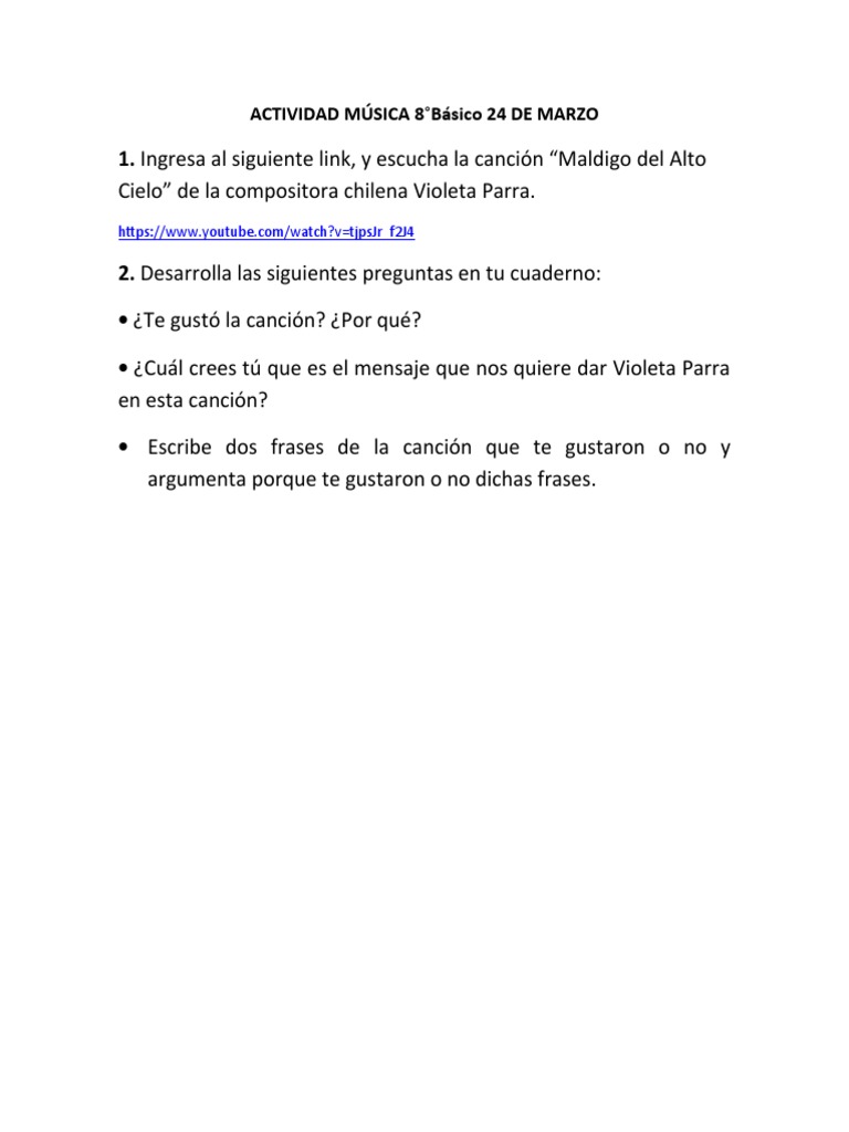 Música 8vo | PDF