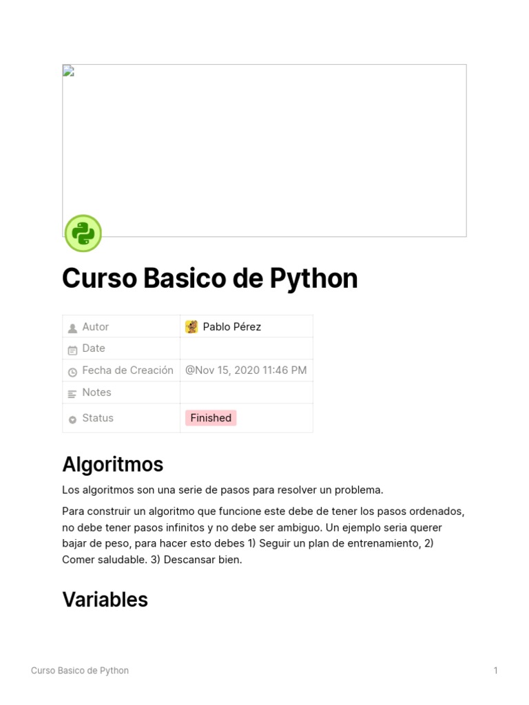 Notas - Curso Basico de Python | PDF | Python (lenguaje de programación ...