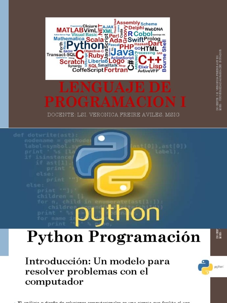 Clase 2 - Phyton Fundamentos | PDF | Python (lenguaje de programación ...