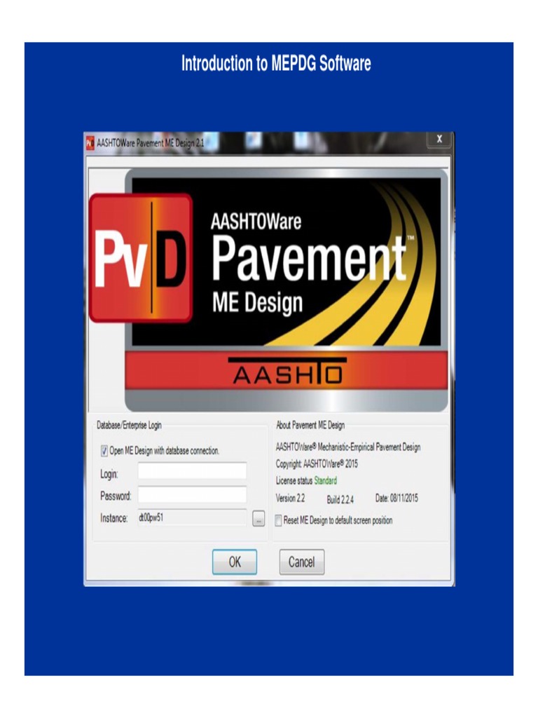Introduction To MEPDG Software: Mechanistic-Empirical Design Guide ...