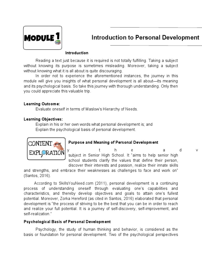 Template in PerDev | PDF | Self Esteem | Self Actualization