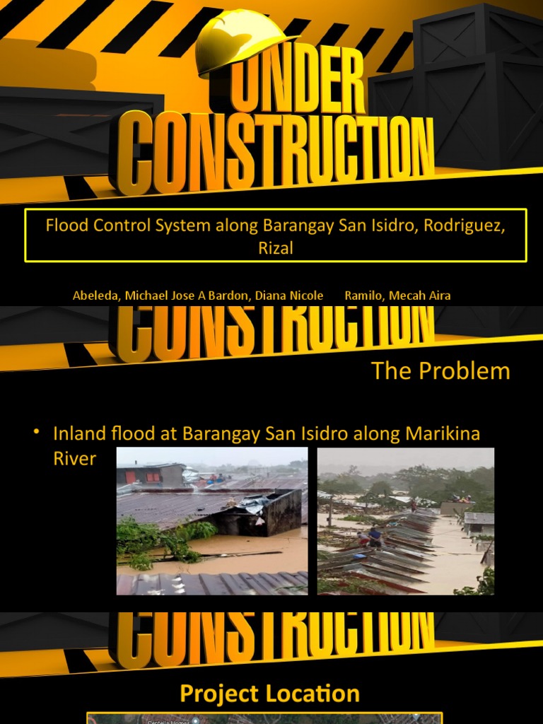Flood Control System Along Barangay San Isidro, Rodriguez, Rizal | PDF ...