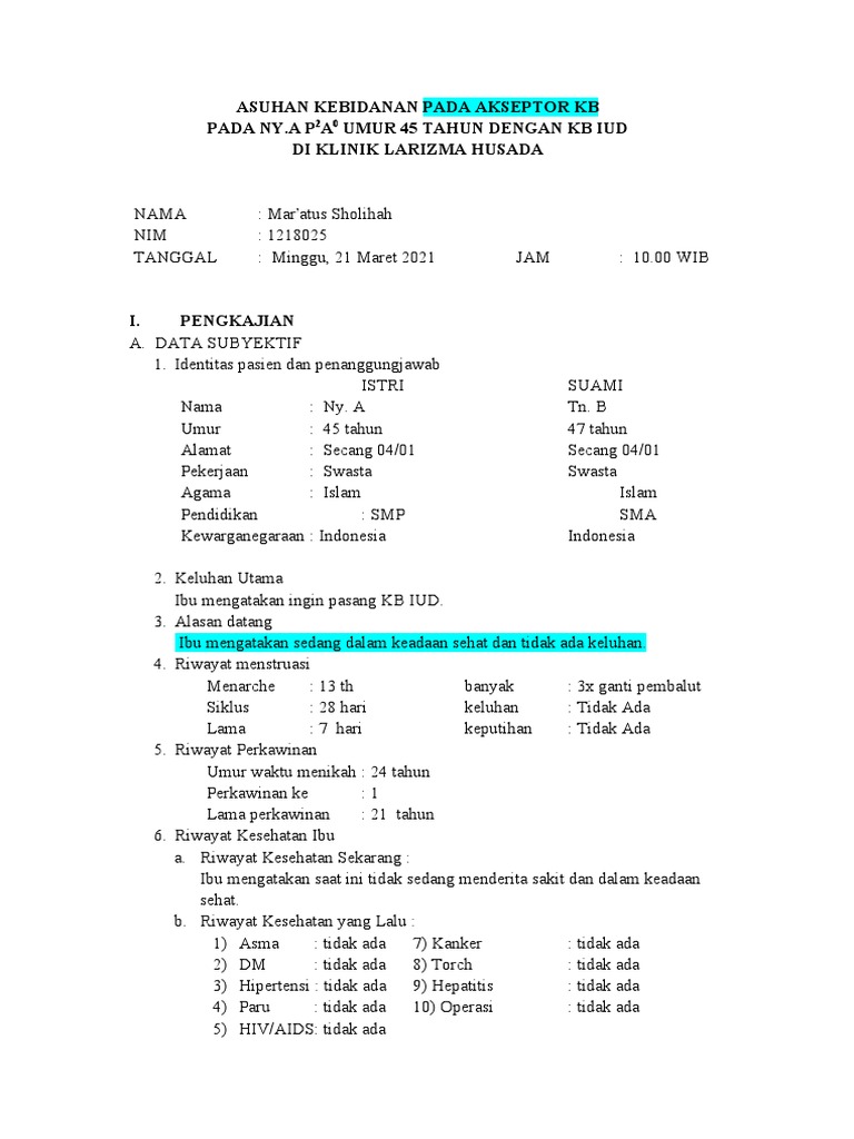 Askeb KB IUD Revisi | PDF