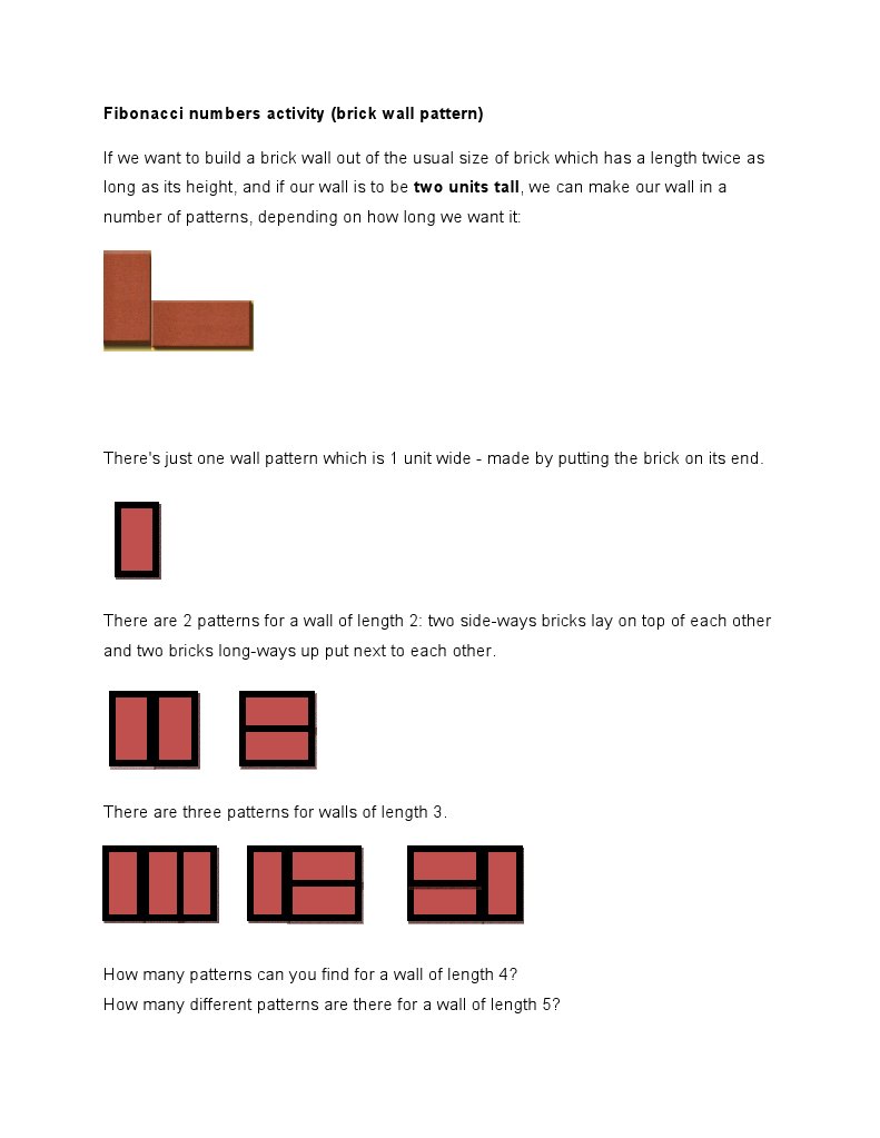 Fibonacci Numbers Activitya | PDF