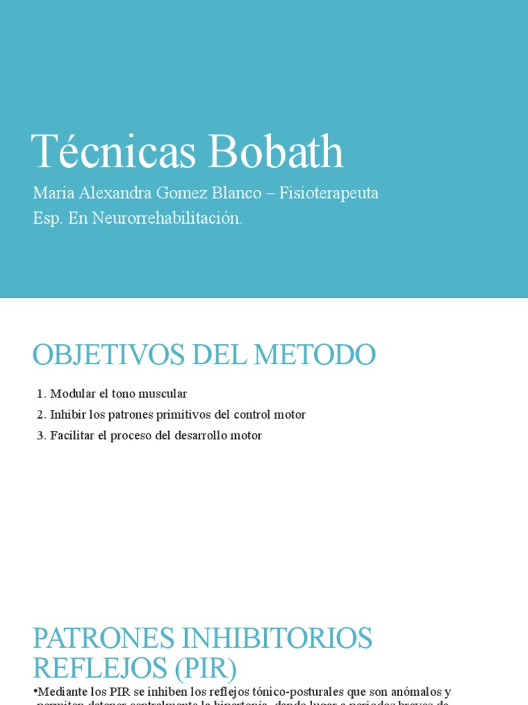 Técnicas Bobath | PDF | Rodilla | Sistema musculoesquelético