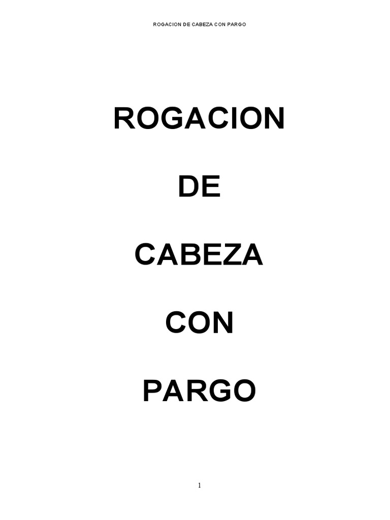 Rogación de Cabeza Con Pargo (Eyabbo | PDF | Santeria | Religión y creencia
