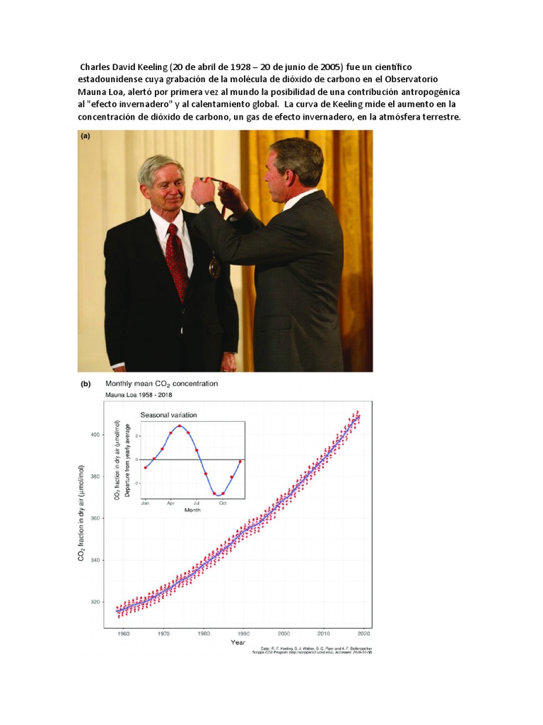 Charles Keeling y la Curva de CO2 | PDF | Atmósfera | Naturaleza