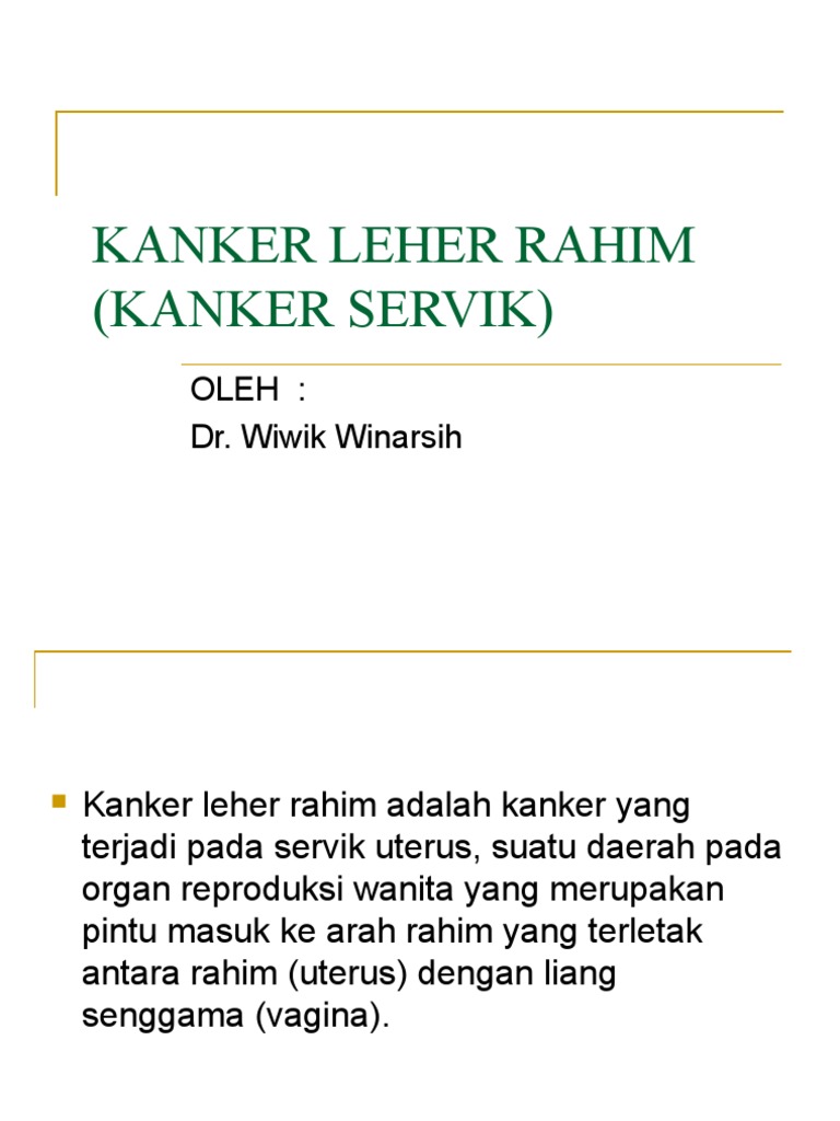 Kanker Leher Rahim | PDF