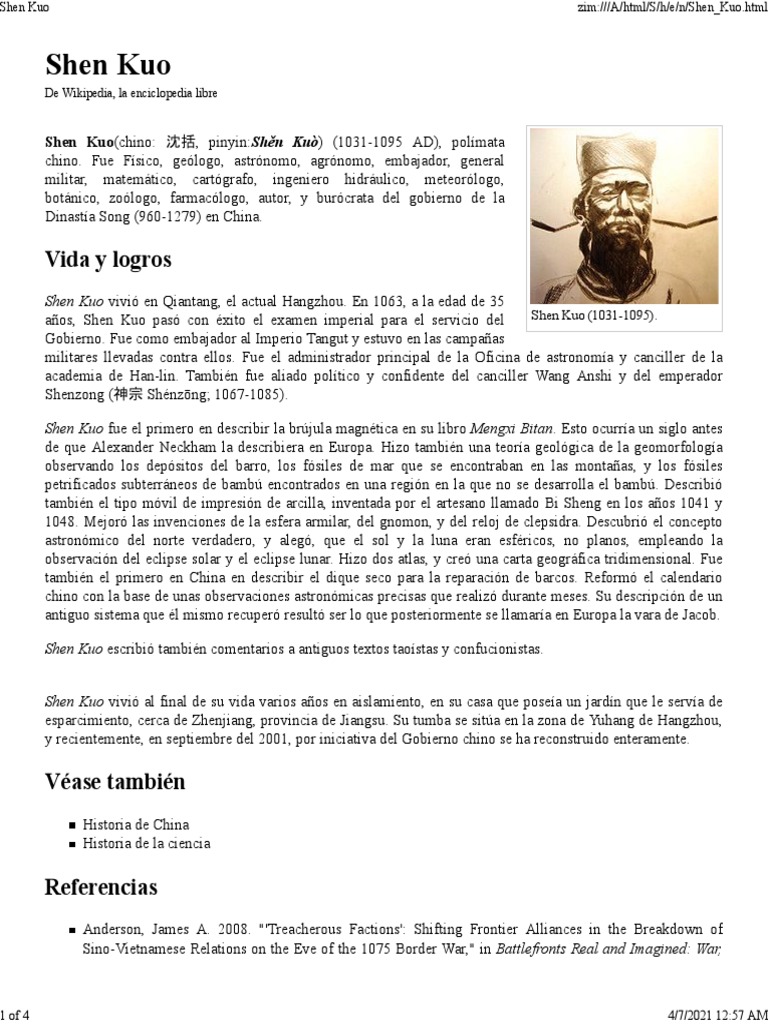Shen Kuo | PDF | Libros | Science