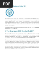 SOX Compliance Framework Checklist | PDF | Sarbanes–Oxley Act ...