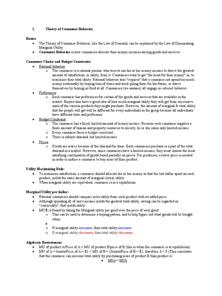 Theory Of Consumer Behavior Pdf Gender Studies Action Philosophy