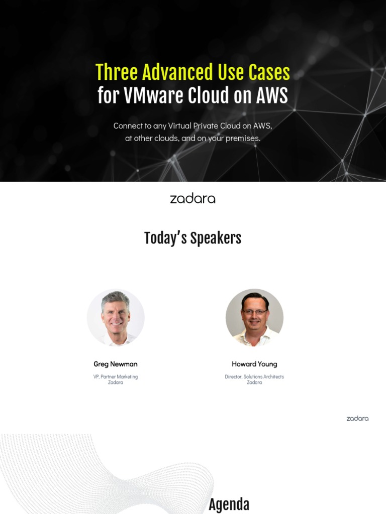 Three Advanced Use Cases: For Vmware Cloud On Aws | PDF | V Mware ...