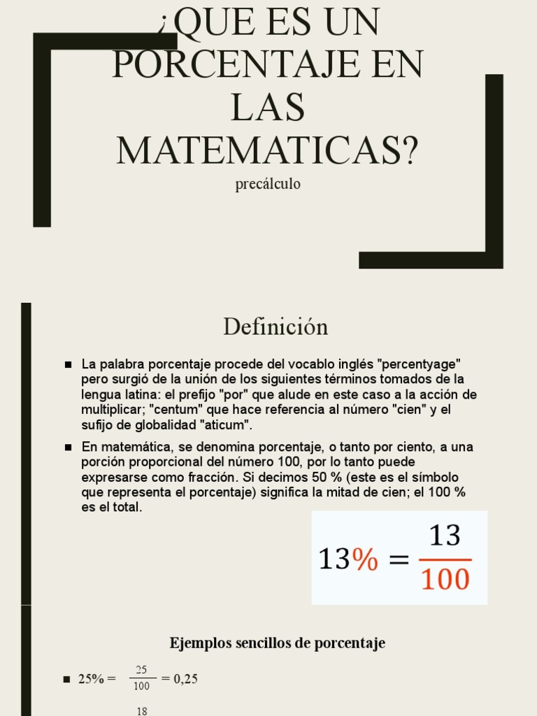 Porcentaje | PDF | Porcentaje | Lexicología