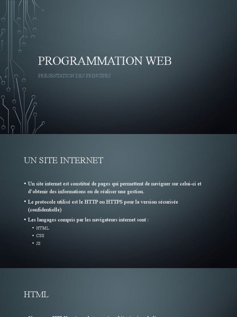 Cours Internet Developpeur Web | PDF | Programmation web | Internet