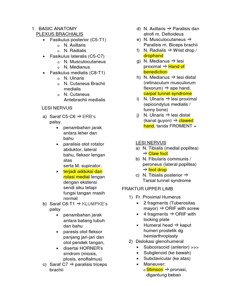 Catatan Imo Muskuloskeletal | PDF