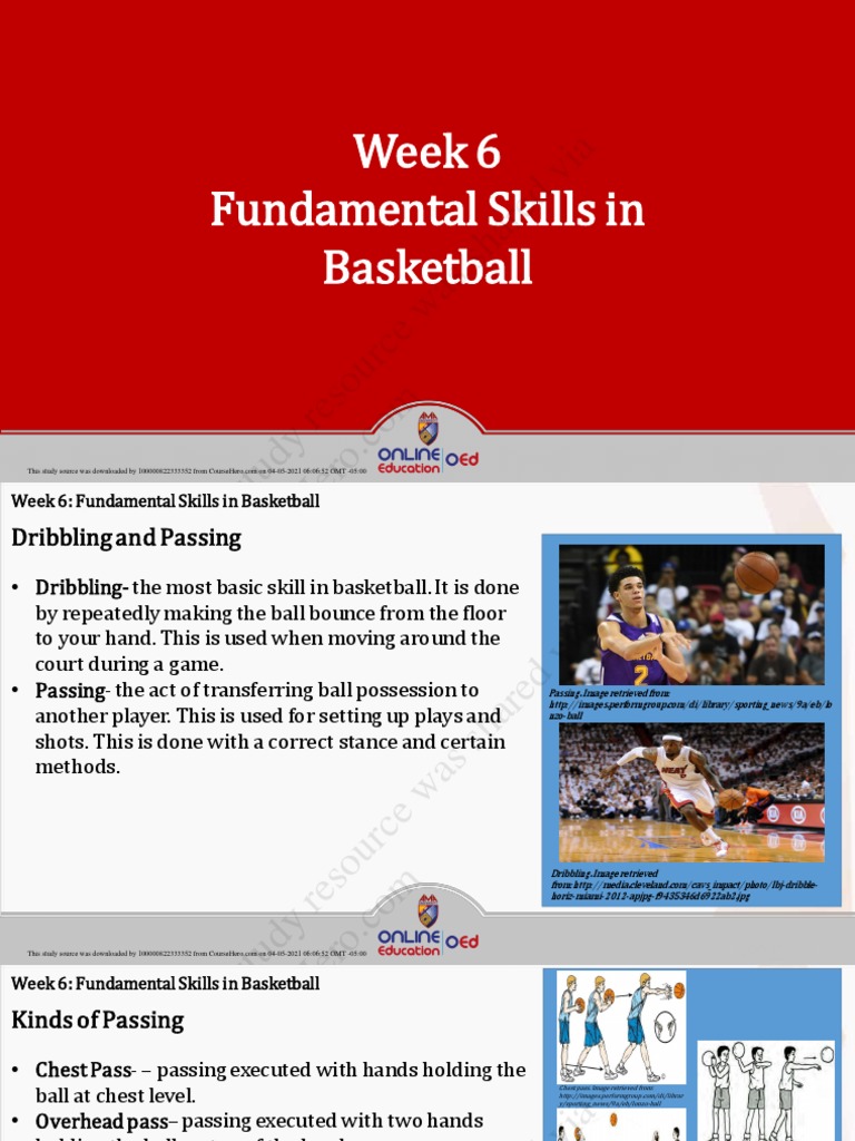 Basketball Skills & Rules Guide | PDF | Rules | Athletic Sports