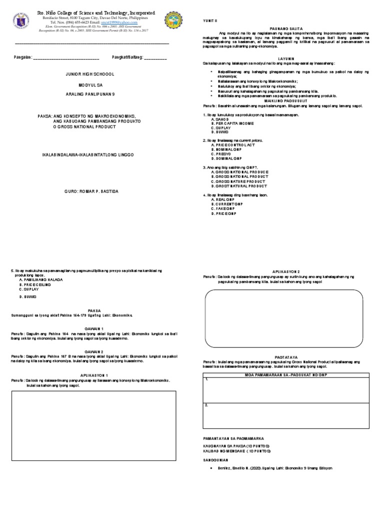 Ap G9 12 13 Week | PDF