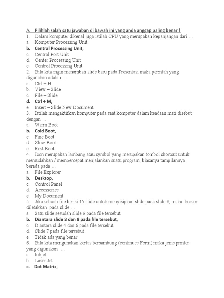 Panduan Penggunaan Komputer Dasar | PDF | Komputer