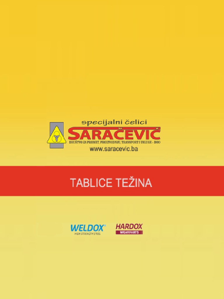 Tablice Čeličnih Profila | PDF