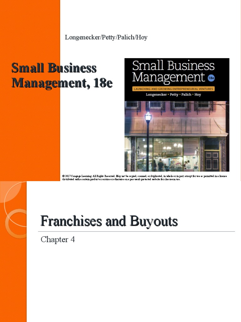 Small Business Management, 18e | PDF | Franchising | Valuation (Finance)